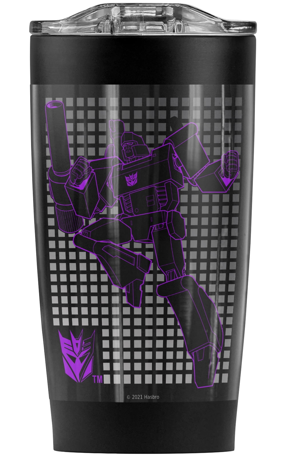 Transformers/Megatron Grid Stainless Steel Tumbler 20 oz Coffee Travel ...