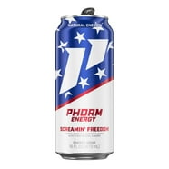 Phorm Energy Drink, Blue Blitz, 200mg Natural Caffeine, 16 fl oz Can ...