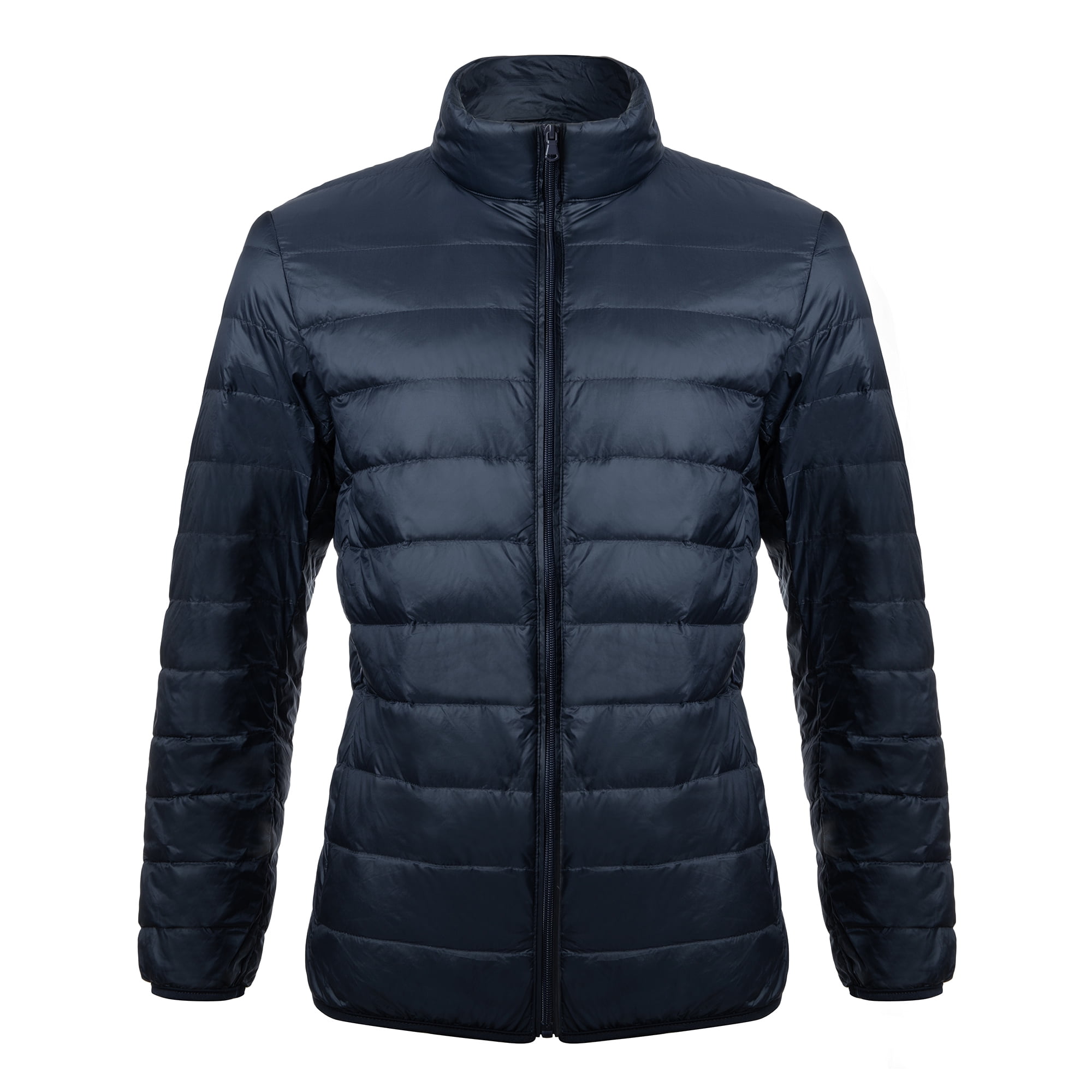 Men's Ultra Light Packable Down Coat Puffer Jacket, Blue, L - Walmart.com