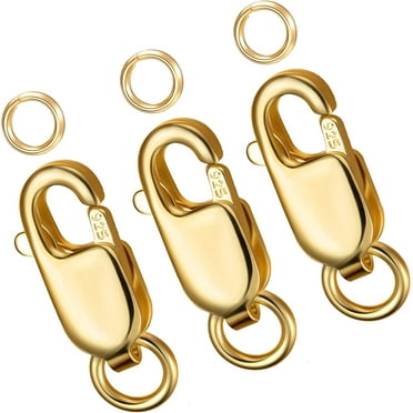 1 Box 10 Sets Double Hearts Toggle Clasp 18K Gold Plated T-Bar Closure ...