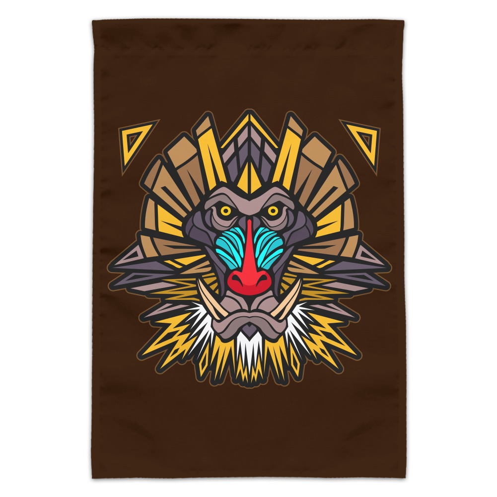 Mandrill Baboon Face Monkey Primate Garden Yard Flag - Walmart.com