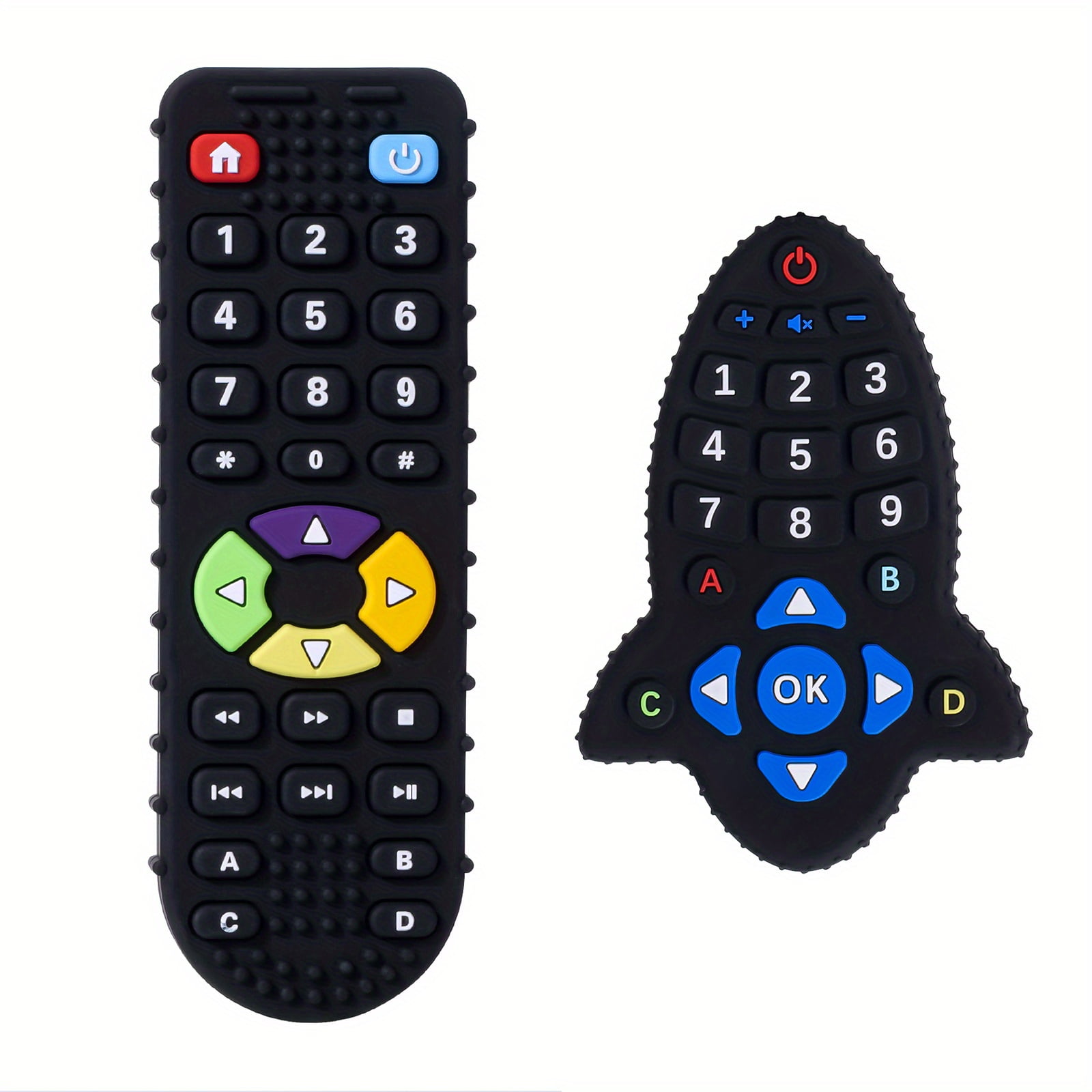 Click here for Grm 2pcs Tv Remote Control Shaped Teething Toy  Ba... prices