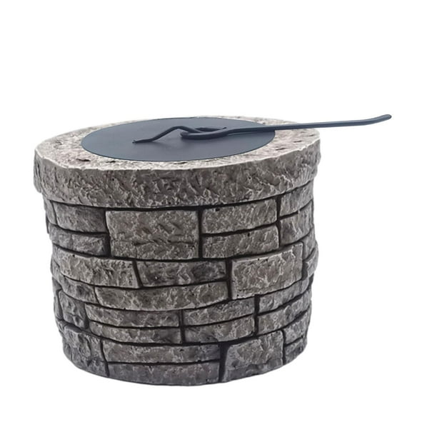 GROWTH TANK Mini Fireplace Home Decoration Concrete Tabletop Fire ...
