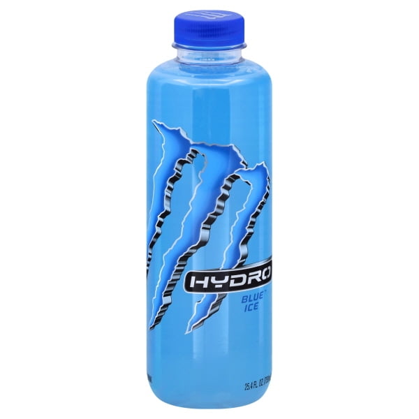 Monster Raspberry Hydro Blue Ice Energy Drink, 25.4 Fl Oz Bottle ...