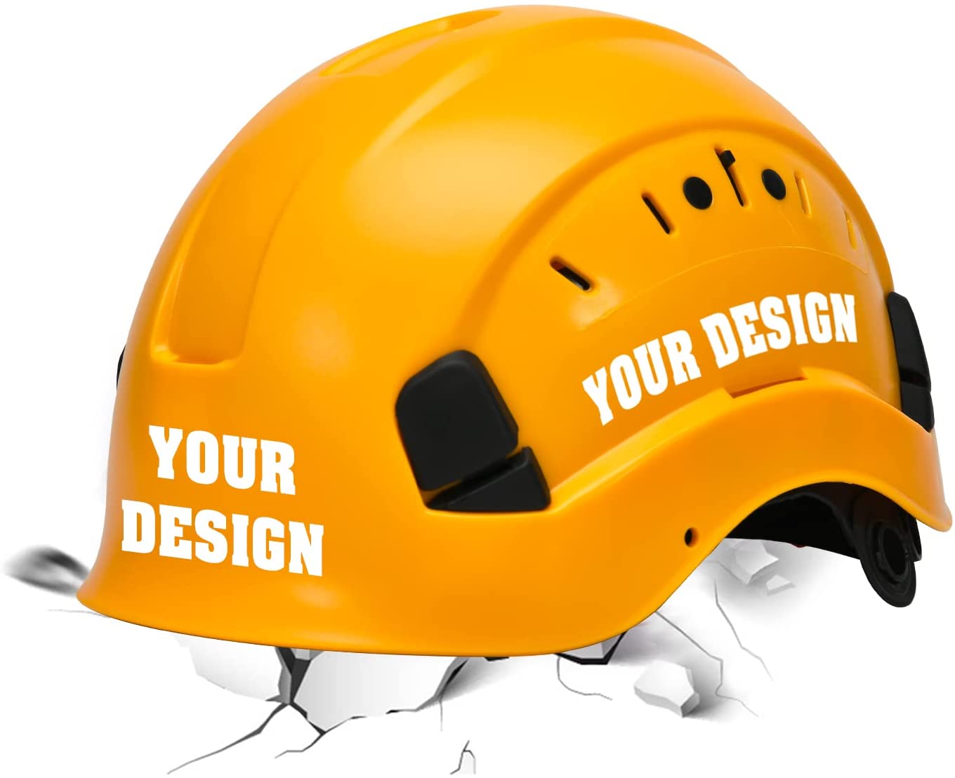 Safety Hard Hat Customize Logo Protective Head Outdoor Work Hat (White ...