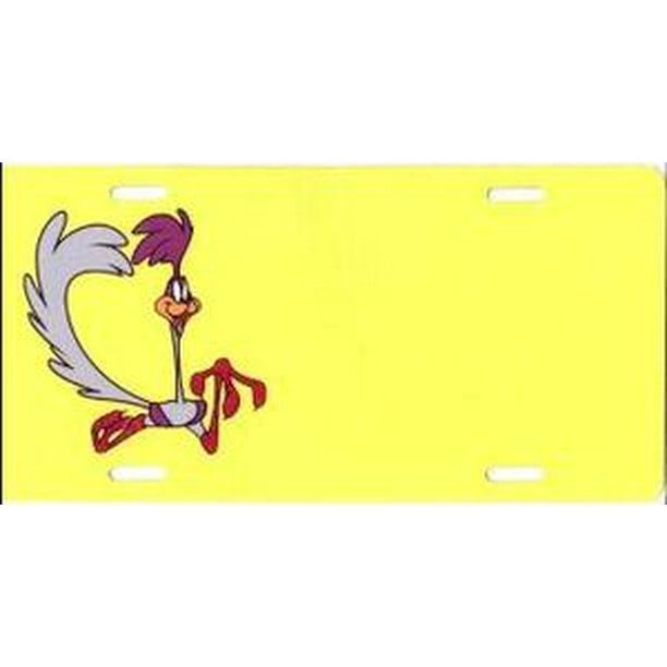 Roadrunner Cartoon Offset Photo License Plate - Walmart.com