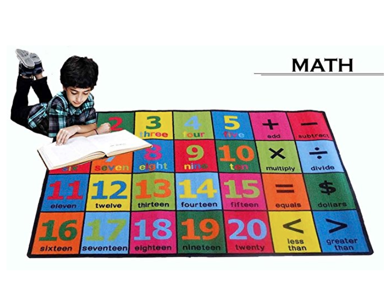 Classroom Rugs for Kids Learning Math is Great Area Rug 7' x 10' New ...