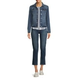 Time and Tru Women's Denim Jacket - Versatile Wardrobe Staple - Walmart.com