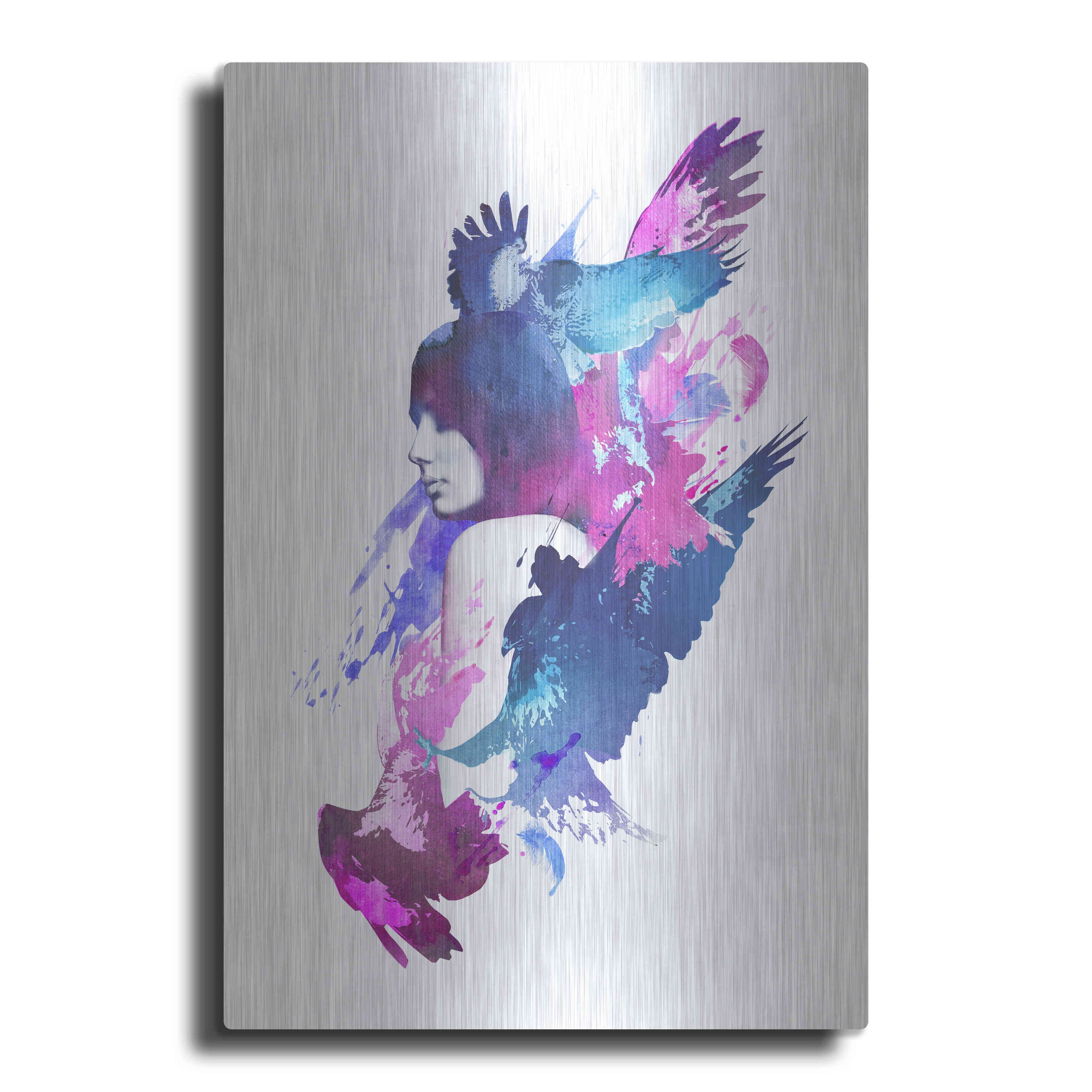 Luxe Metal Art 'Bloody Fight' by Robert Farkas, Metal Wall Art, 24"x36 ...