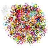 Rainbow Loom Mix Rubber Bands with 24 C-Clips, 600+ Solid Colors, Fits ...