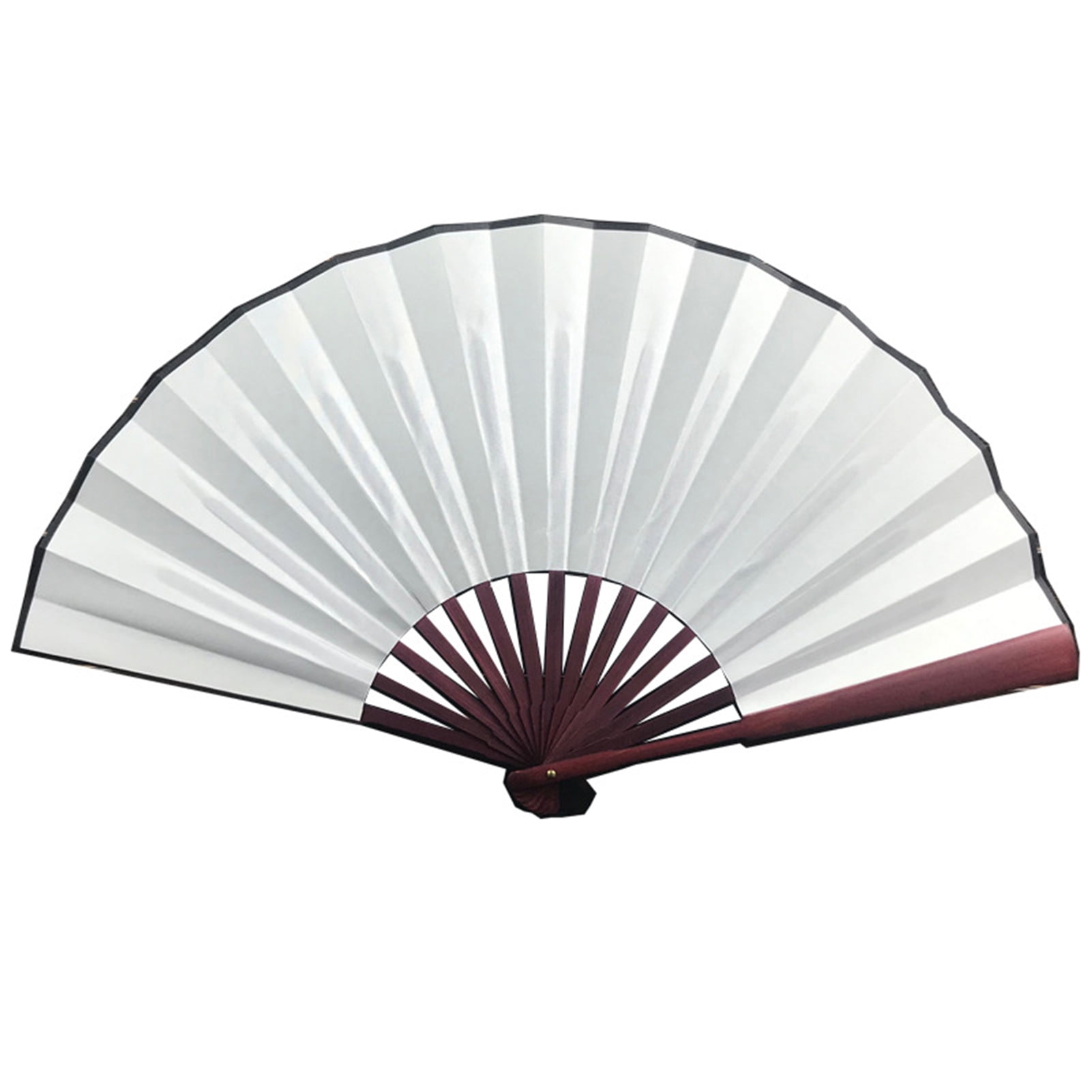 Hesroicy Folding Fan Exquisite Smooth Burr-free DIY Bamboo Silk Cloth ...