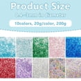 Beads DIY 3D Nail Art Decoration Mini Glass Beads Tiny Caviar Nail ...