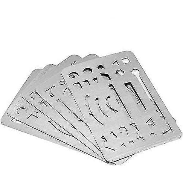 Erasing Shield, 10pcs 27 Holes Stainless Steel Erasing Shield Drawing ...