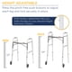 Drive Medical PreserveTech Deluxe Two Button Folding Walker with 5 ...