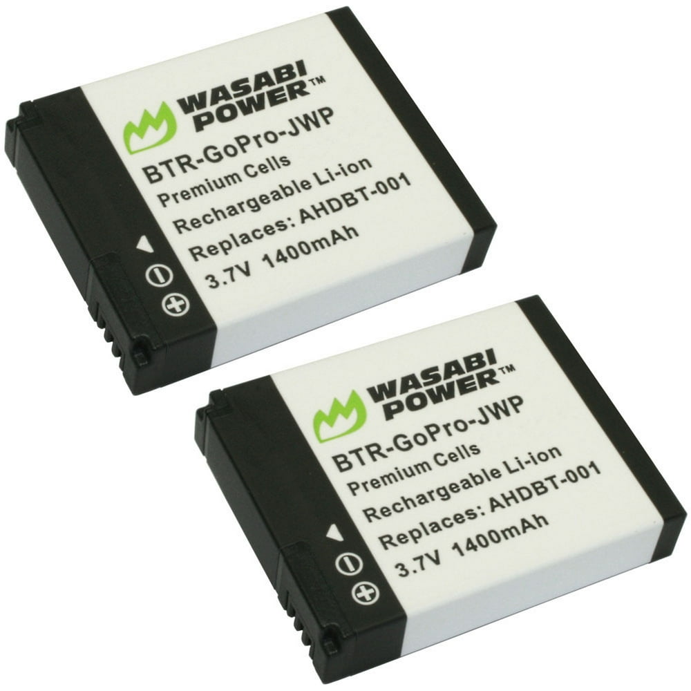 Wasabi Power Battery for GoPro HERO2, Original HD HERO 2010 (2-Pack ...