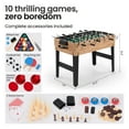 Naipo 48 in 10 in 1 Combo Game Table Set Multi Game Room Table with Air ...