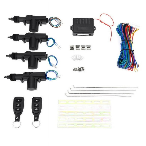 12v Central Locking Kit With Remote Keyless Lock Car For 2/4 Door Most ...