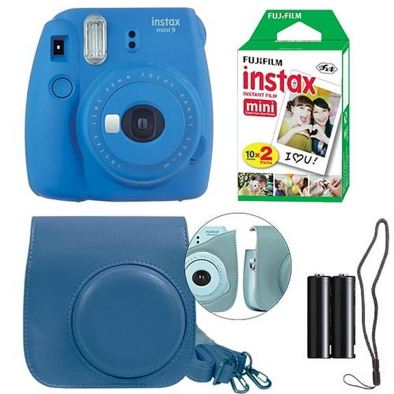 Fujifilm Instax Mini 9 Instant Film Camera - Cobalt Blue - Walmart.com