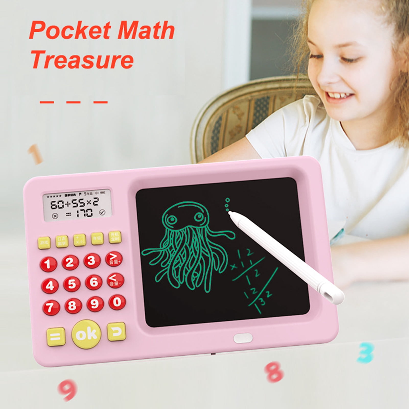 Kiel LCD Tablet Reusable Brain Development Smooth Surface Knowledge ...