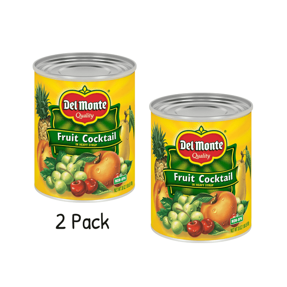 Del Monte Large Family Size Bulk Fruit Cocktail in Light Syrup, 106 oz ...