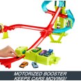 Hot Wheels Track Set, Neon Speeders Skyscraper Speed Circuit with 1 Hot ...