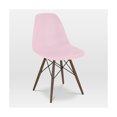 Design Lab MN LS-9440-PNKWAL Trige Pink/Walnut Dining Chair Set of 2 ...