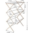 5001 Collapsible Folding Wooden Clothes Drying Rack For Laundry | Pre ...