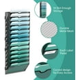 INTIGE 14-Tier Metal Wall Organizer, Mount Hanging File Organizer for ...