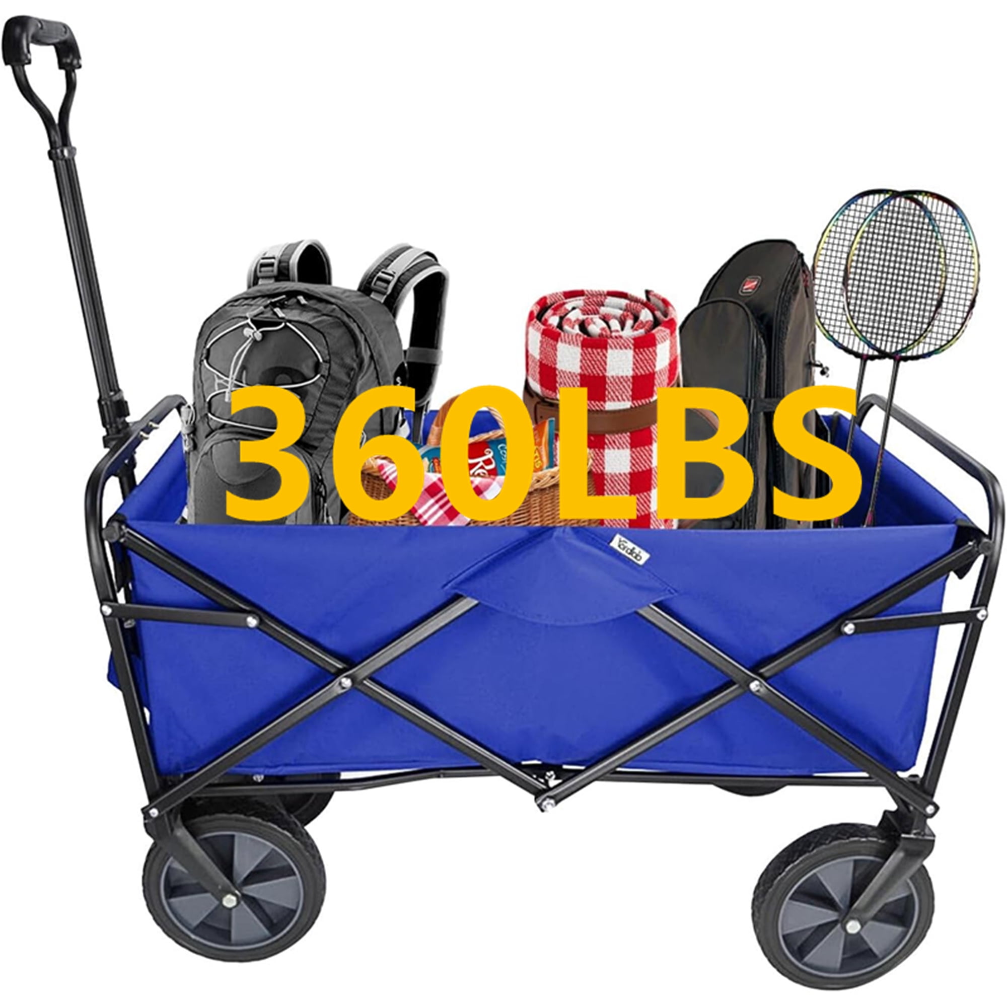 Click here for Yardlab 106l Folding Wagons  360lbs Heavy-Duty Col... prices
