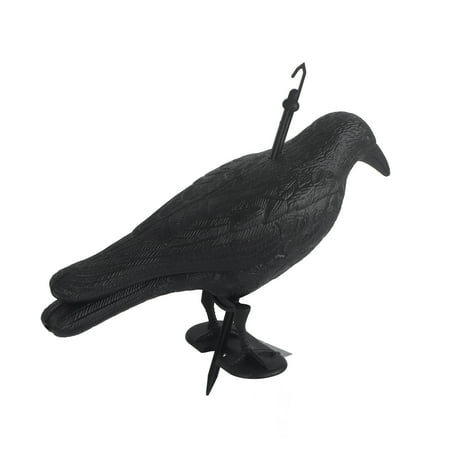 Bird Scarecrow Fake Plastic Crow Black Feathered Crows Bird Repellent ...