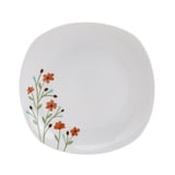 Tabletops Gallery 12 Piece Caroline White Floral Ceramic Dinnerware Set ...
