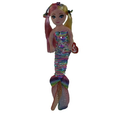 TY Sea Sequins Plush Mermaid - INDIGO (Medium Size - 18 inch) - Walmart.com