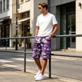 Camo Athletic Cargo Shorts Mens Cotton Twill Drawstring Hiking Workout ...
