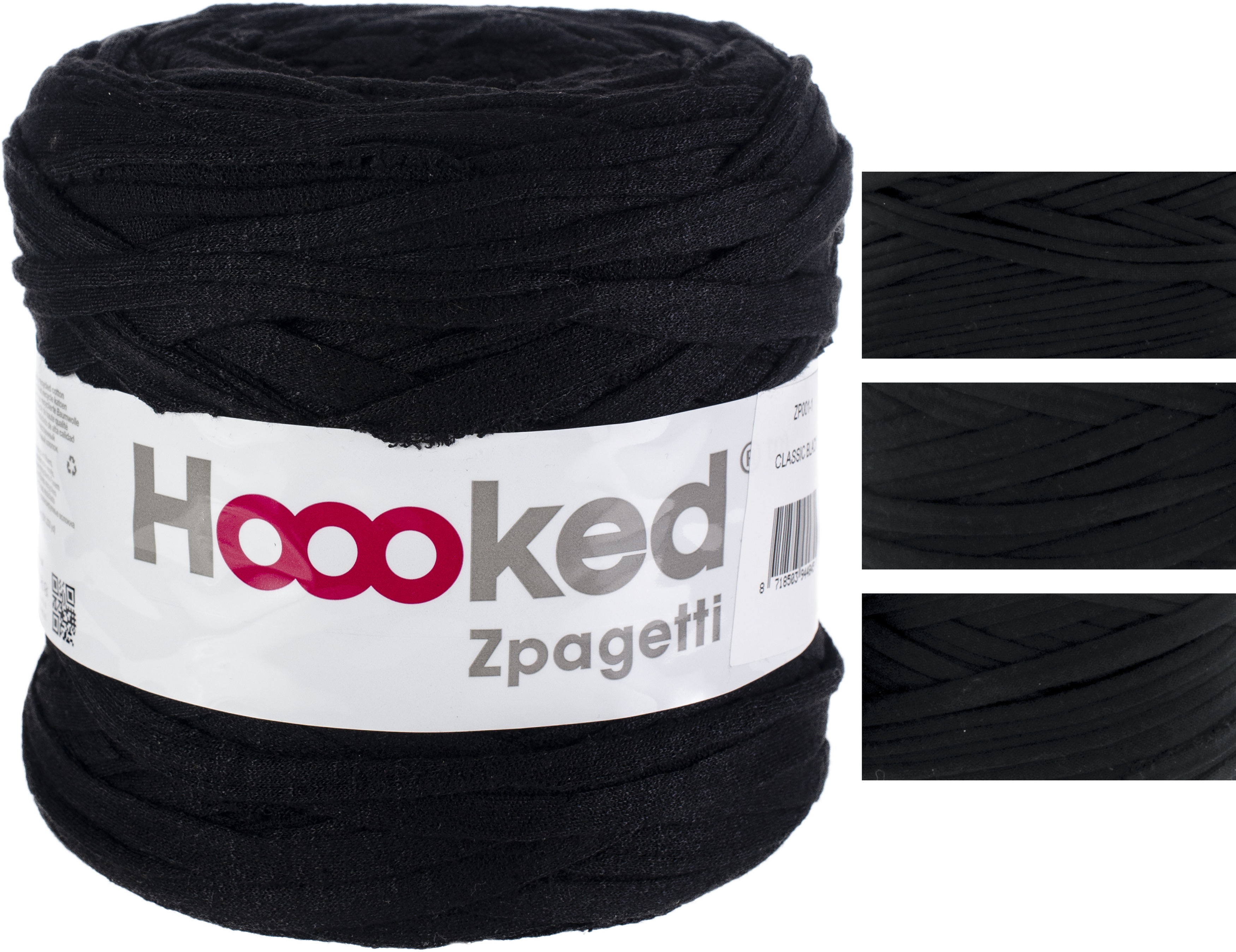Hoooked Zpagetti Yarn-Classic Black - Pure Black Shades - Walmart.com