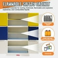 SWICORE 32-40 Gal Flammable Safety Cabinet, 65x34x18 Inch, 3-in-1 ...