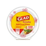 Glad Paper Plates, 8.5", Pink Flower, 50 Ct - Walmart.com