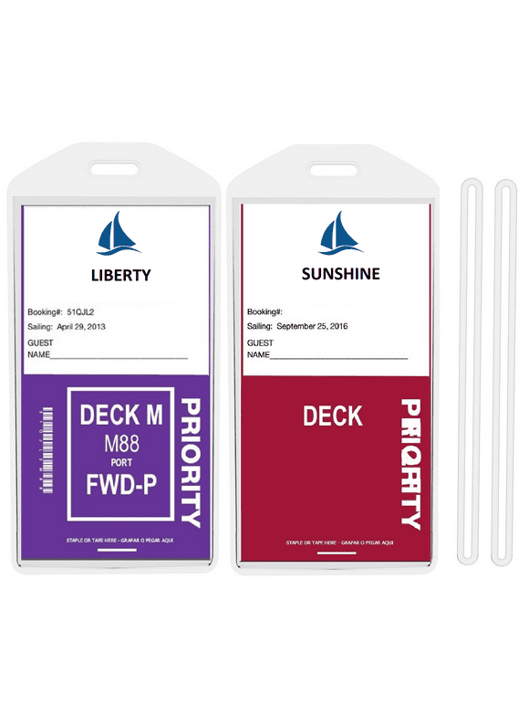 Luggage Tags Cruise Ships