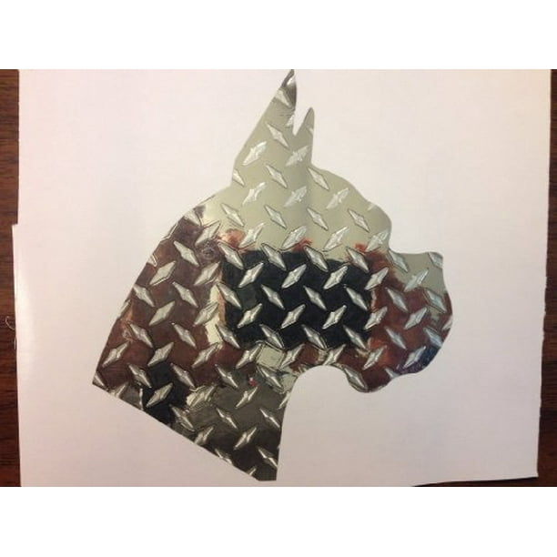 Boxer Decal Sticker head crop ear dog show leash Car Window 6" *D727 ...