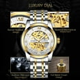 A ALPS Men's Watch Automatic Mechanical Watches self Winding Diamond ...
