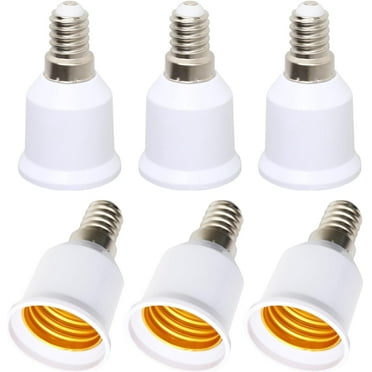 Yi Lighting E12 Candelabra Base to E26/E27 Medium Screw Socket Reducer Adapter Converter (Set of ...