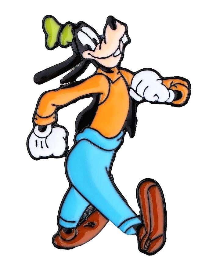 Goofy Cartoon Character Strutting 1.25 Inches Tall Enamel Metal Pin ...