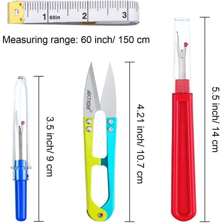 Sewing Seam Ripper Kit, 4 Pieces Thread Seam Remover Stitch Unpicker ...