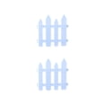 White Plastic Garden Fence Edgings for Lawns and Flowerbeds, Durable ...
