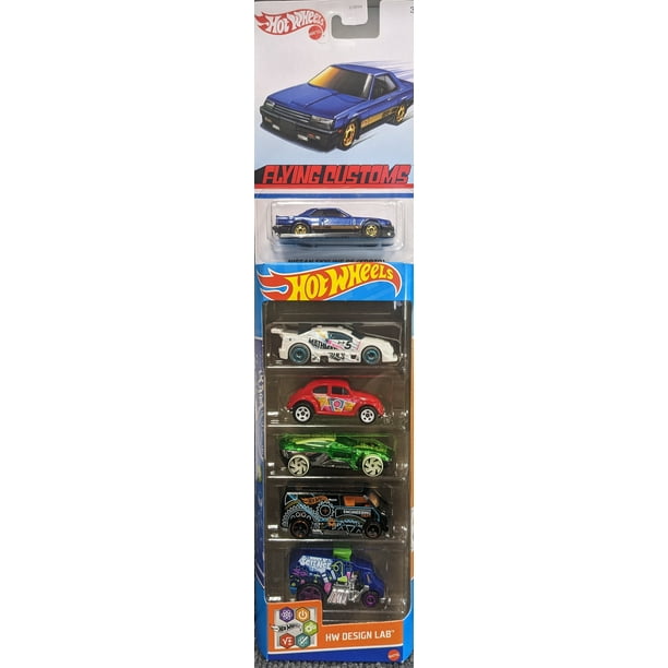Hot Wheels 5 pack HW Design Lab with Nissan Skyline - Walmart.com