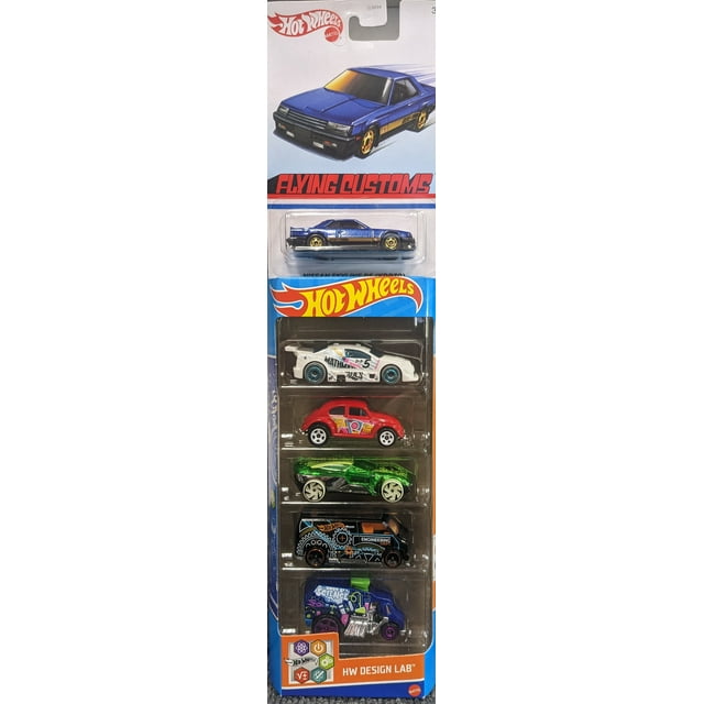 Hot Wheels 5 pack HW Design Lab with Nissan Skyline - Walmart.com