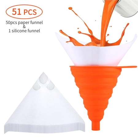 Automotive Funnel Set 50pcs Paper Funnel outdoor With 1 useful ...