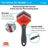 Hartz Groomer's Best Fur Fetcher De-Shedder Grooming Brush for Dogs ...