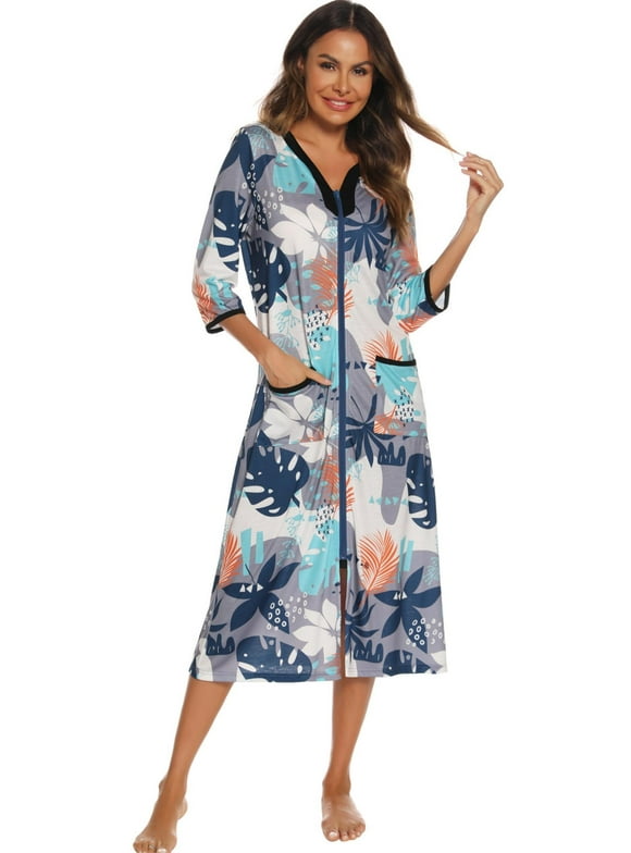 Zipper Robes Women