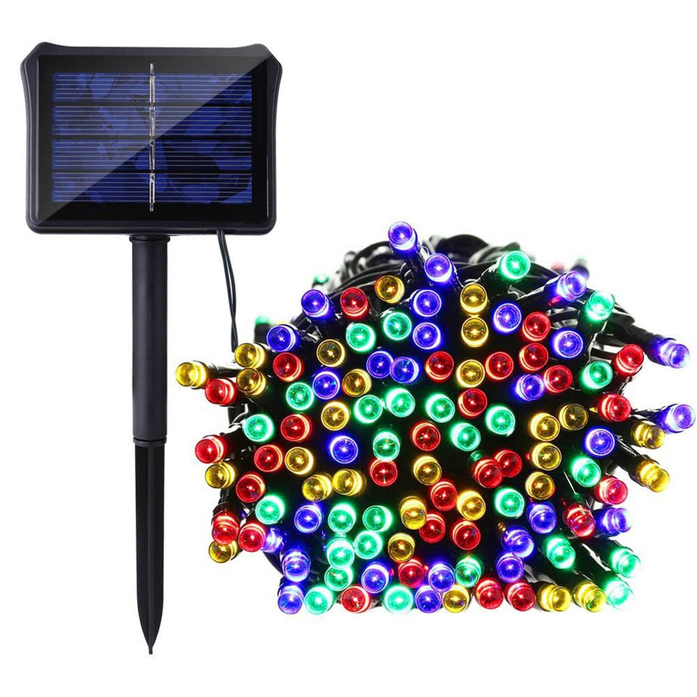 100 LED SOLAR STRING LIGHT- MULTI COLOR - Walmart.com