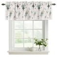 Colorful Stars 2 Panels Kitchen Valance, Vintage Green Teal Light Blue ...